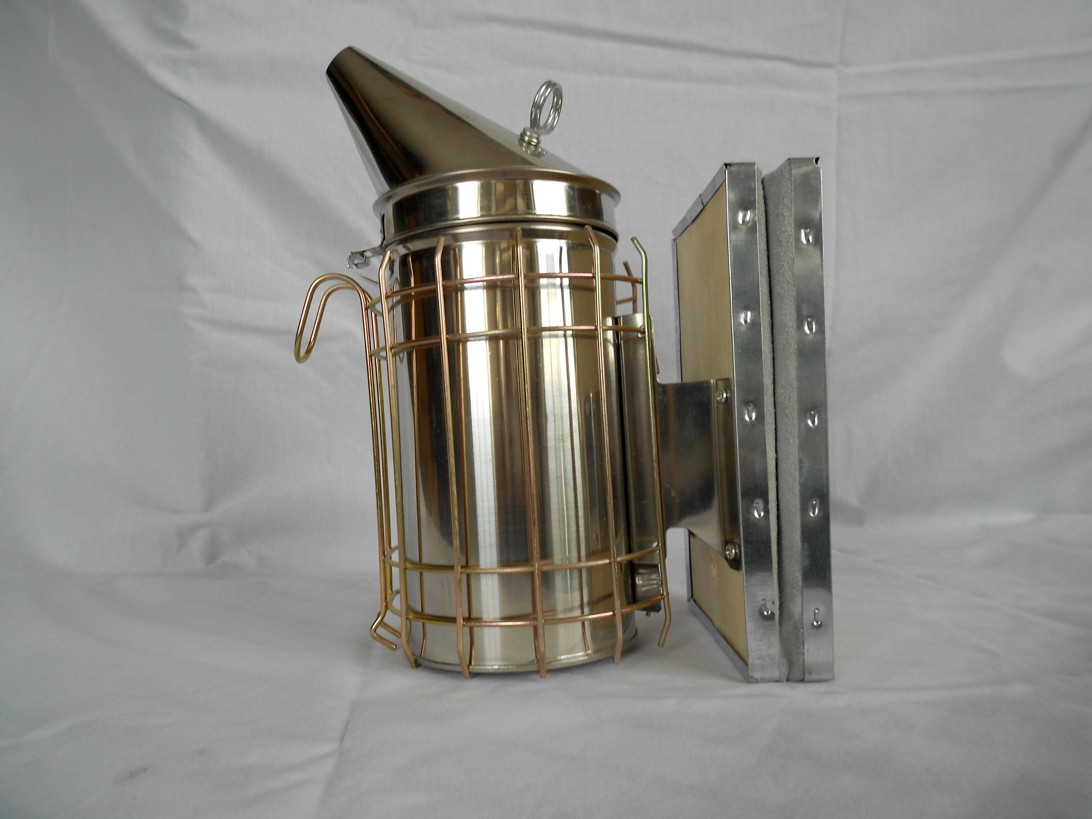 Stainless Smoker w/ Shield – Golden Ridge Bee Supply, LLC