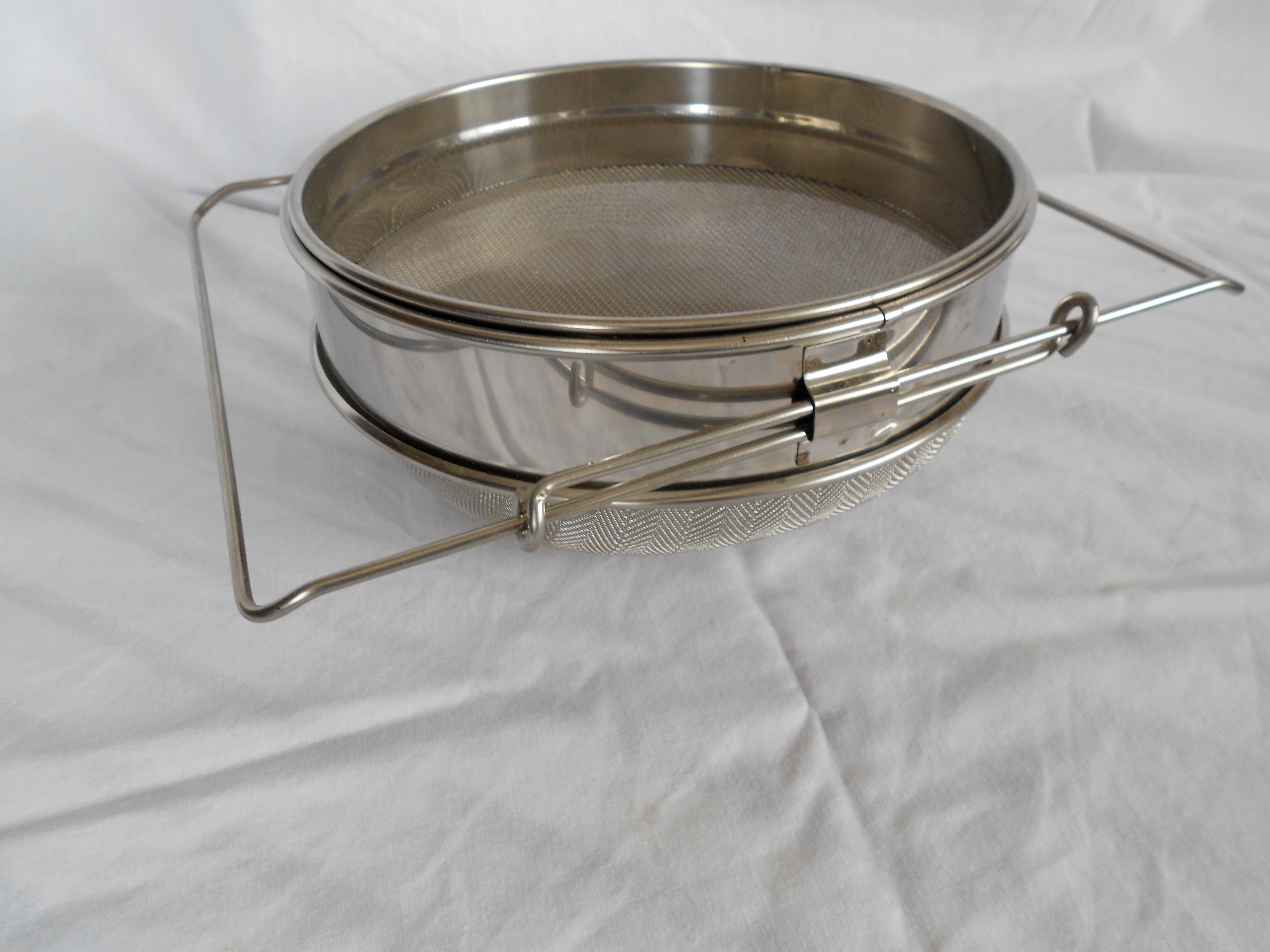 Stainless Double Sieve – Golden Ridge Bee Supply, LLC
